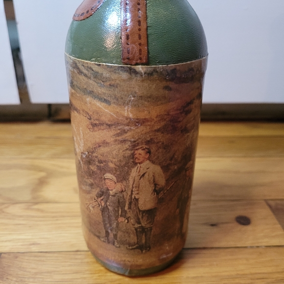 Other | Fausto Corduri Italian Leather Wrapped Bottle Golf Print ...